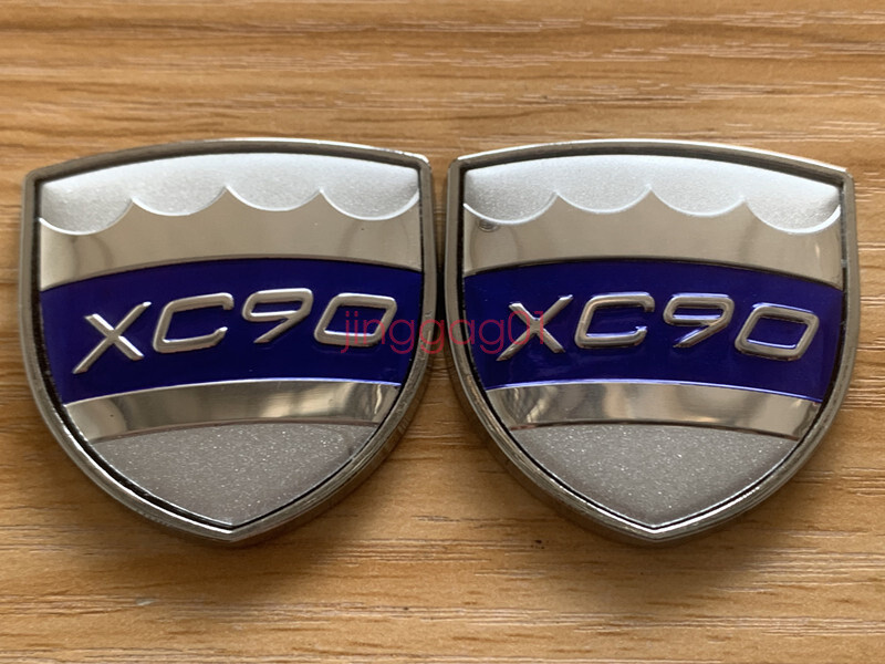 2PC For VOLVO Boot Rear Trunk Side Emblem Sticker Decal Metal Badge ...