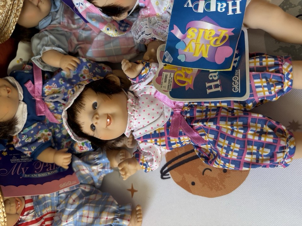 GIGO Gi-Go Toys My Pals Bean Bag Kids Vinyl Baby Dolls 8" Expressions ...
