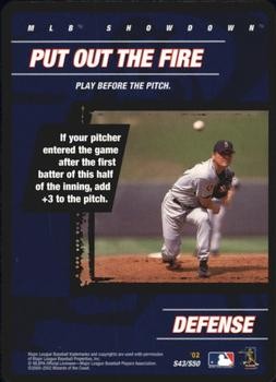 Put Out the Fire 2002 MLB Showdown S43 Seattle Mariners Baseball Card ...