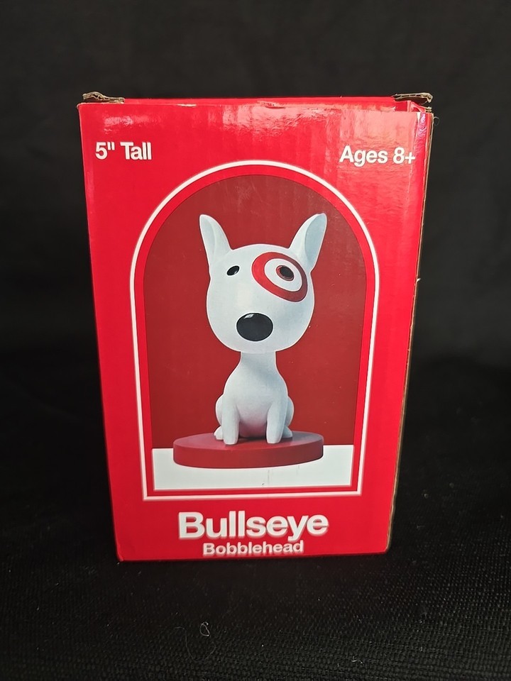 Target Bobble Head Dog Bullseye Halo English Bull Terrier 5" | eBay
