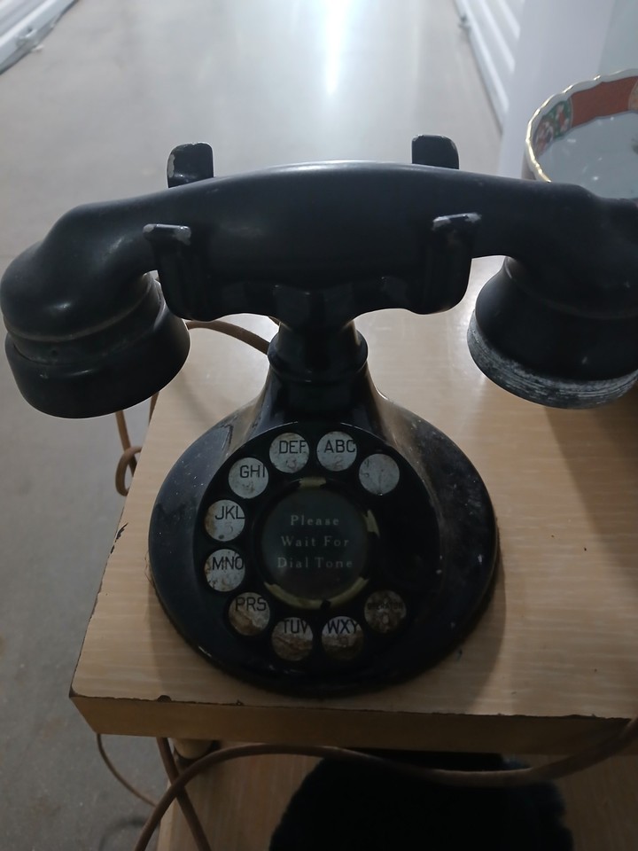 Vintage Bell Systems Western Electric Co.Rotary Cradle Telephone USA ...