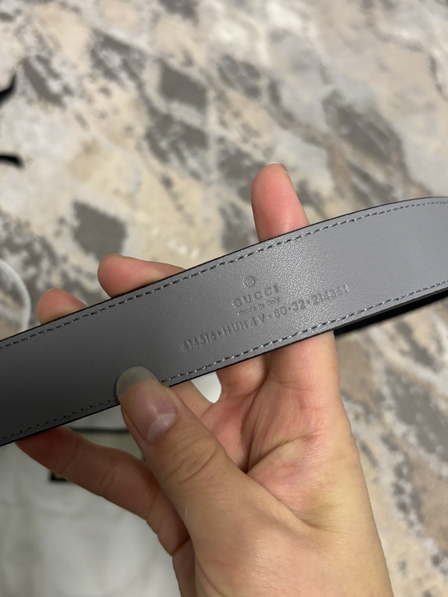 NWT Gucci Interlocking Grey G Black Leather Unisex Belt NWT Gucci Interlocking Grey G Black Leather Unisex Belt