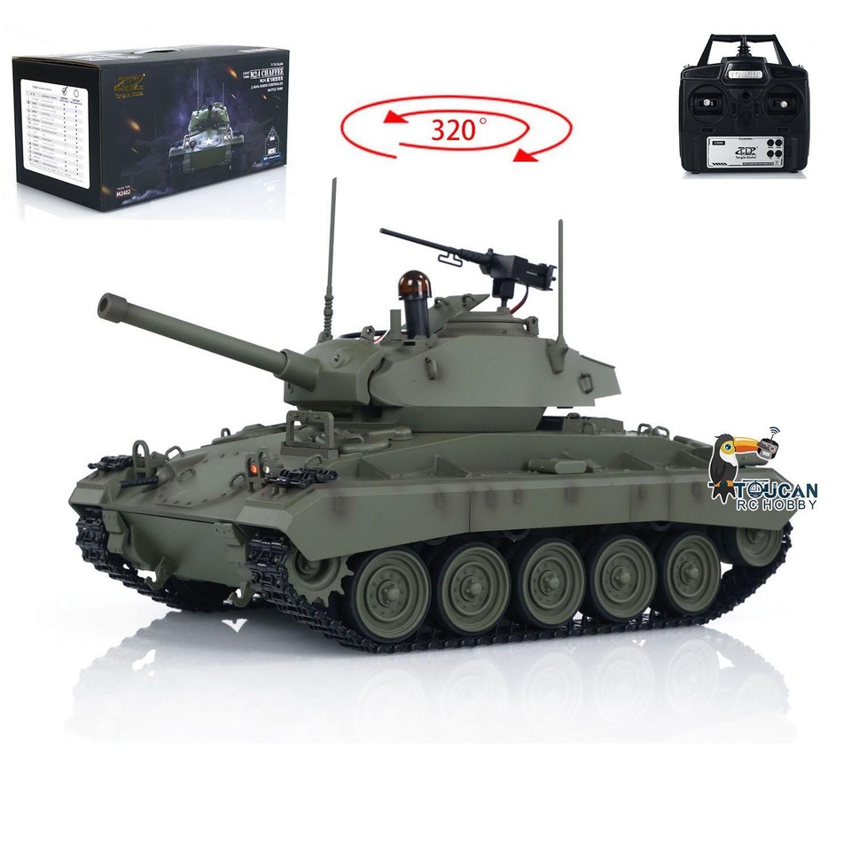 Tongde 1/16 M24 Chaffee RC Light Tank Electric 320° Toys Infrared ...