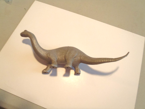 Vintage Marx 1st Series Brontosaurus in SILVER Gray | eBay