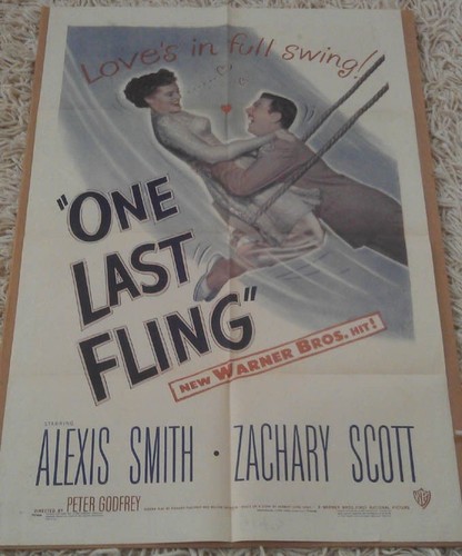 ONE LAST FLING MOVIE POSTER 1 Sheet 1949 ORIGINAL 27x41 ALEXIS SMITH | eBay