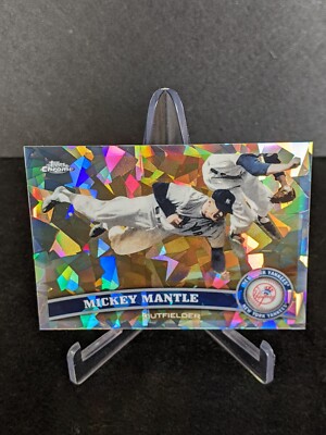 2011 Topps Chrome Mickey Mantle Atomic Refractor /225 Rare 🔥🔥 | eBay