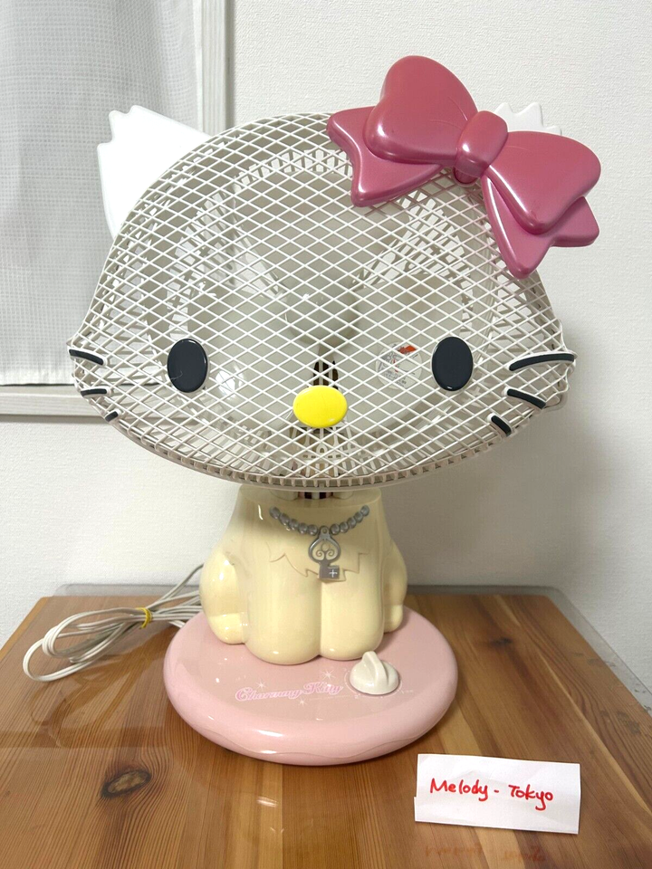 Sanrio Charmmy Kitty Hello Kitty Personal electric fan Pink Rare Retro ...