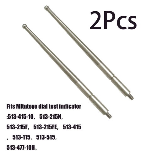 2Pcs- Contact Points Dial Test Indicator 2mm Carbide Ball Tips Fit For ...