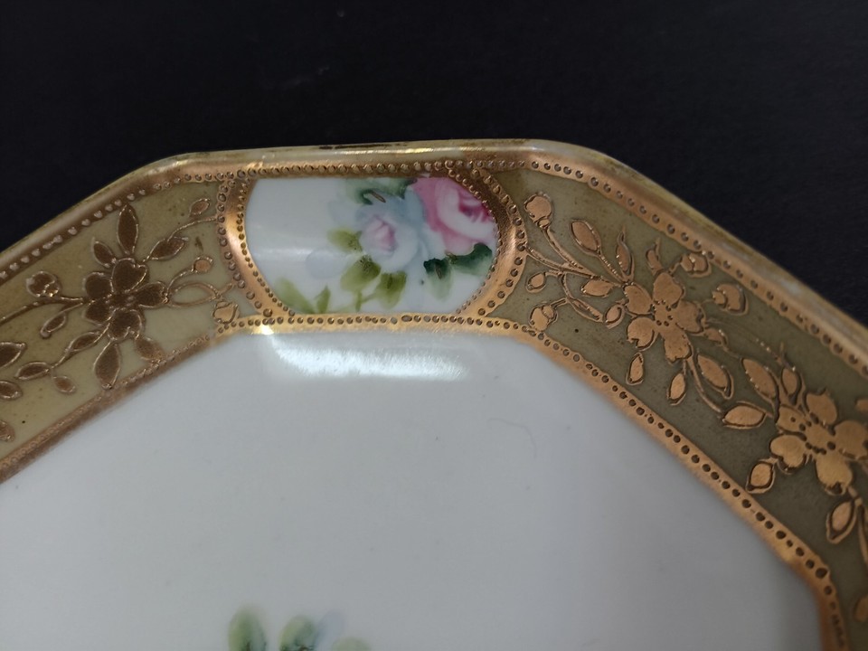 NIPPON HAND PAINTED OCTAGONAL BOWL/HANDLES BY MORIMURA BROTHERS | eBay