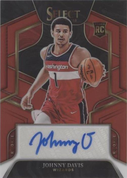 2022-23 Panini Select - Rookie Signatures Johnny Davis #RS-JDV Red ...