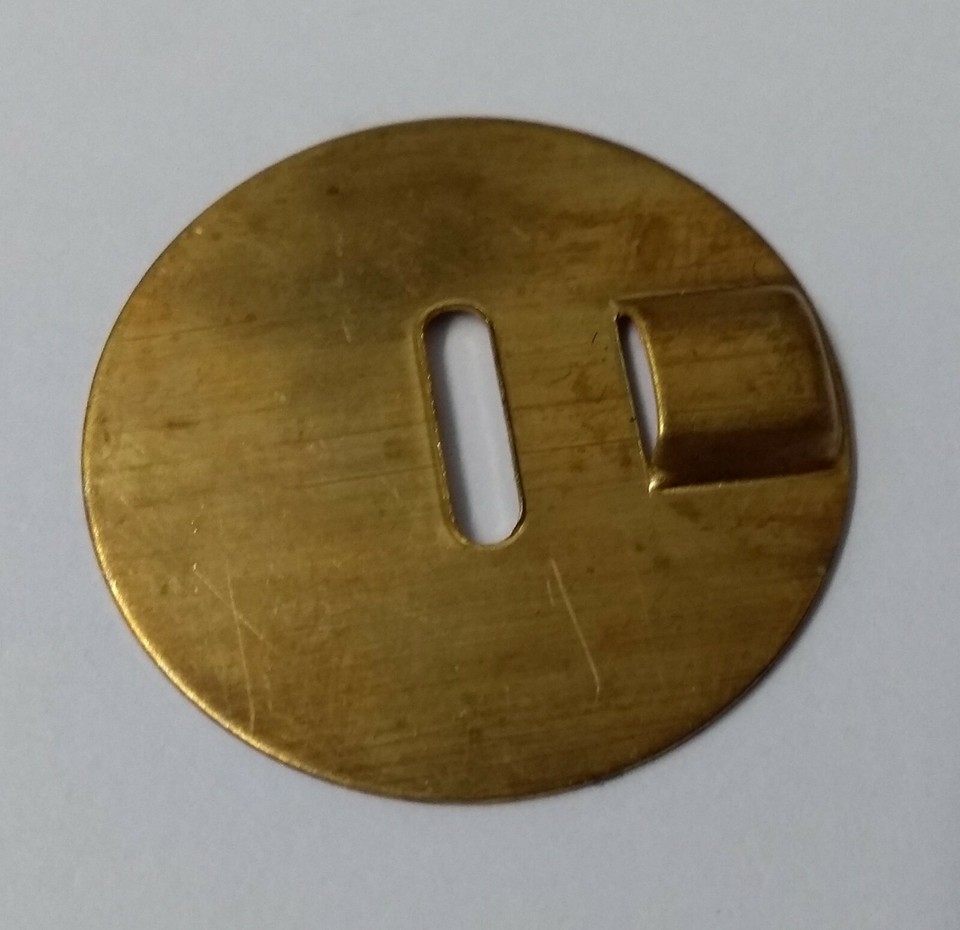 Vintage Round Brass Type Button Backing Plates 2 Pairs STD33 | eBay