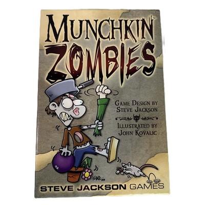 Munchkin Zombies Board Game Steve Jackson Games Complete Cards Dice ...