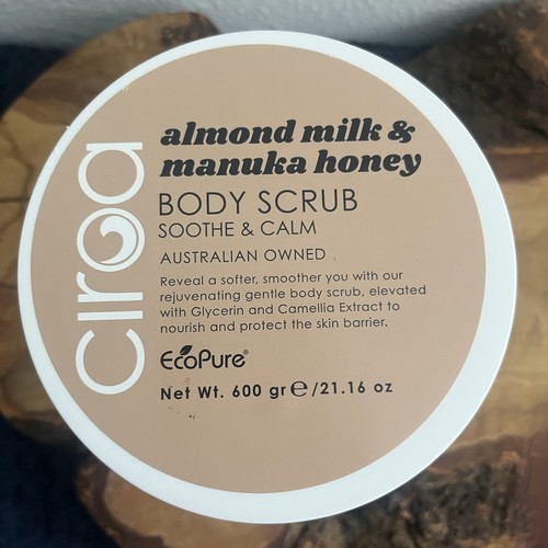 2-Pk CIROA ALMOND MILK + MANUKA HONEY BODY SCRUB SOOTHE CALM ECOPURE 21 ...