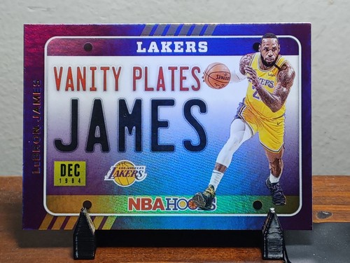 2020-21 Panini Hoops LeBron James Vanity Plates Holo #3 Los Angeles ...