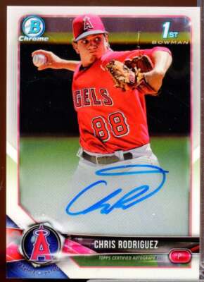 Chris Rodriguez Card 2018 Bowman Chrome Prospect Autographs #CPACR | eBay