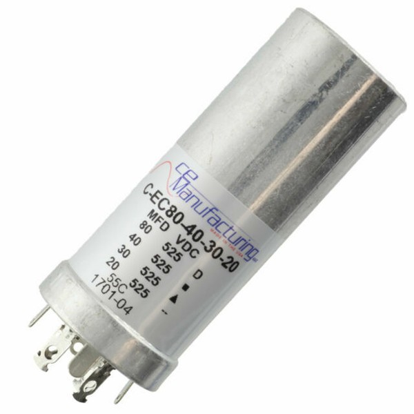 Pair Two Capacitor CE Mfg Can Electrolytic Mallory 500v 100-100 MFD USA ...