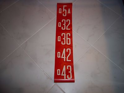 VINTAGE NY NYC QUEENS BUS ROLL SIGN NUMBERS COLLECTIBLE ROUTE Q5A Q32 ...