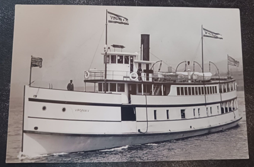 vtg postcard SS Virginia V Maiden Voyage unposted | eBay
