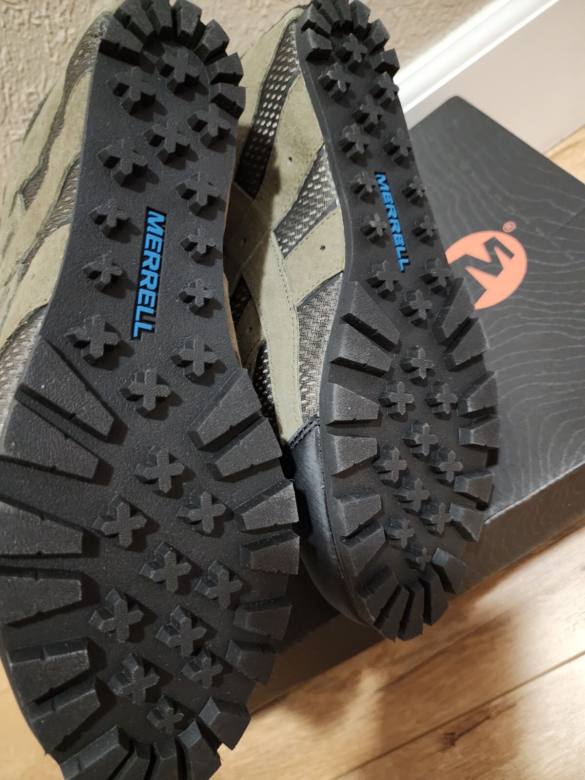 New women's 9.5 Merrell Moab Wedge Platform Hiking Boots Walnut Olive ...