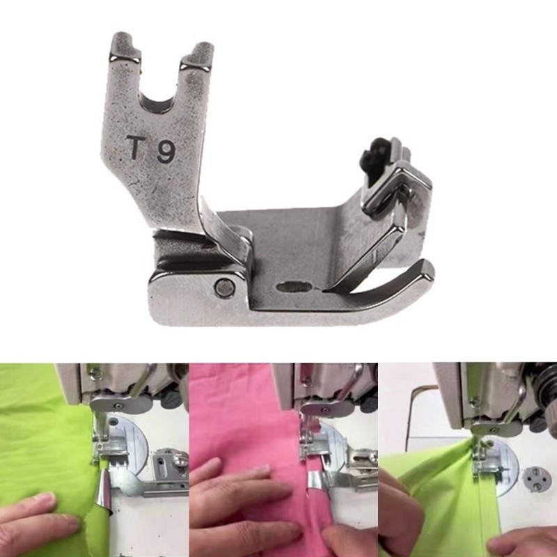 Flat Car T9 Foot Presser for Shirts, Curtains, Sewing Machine Presser ...
