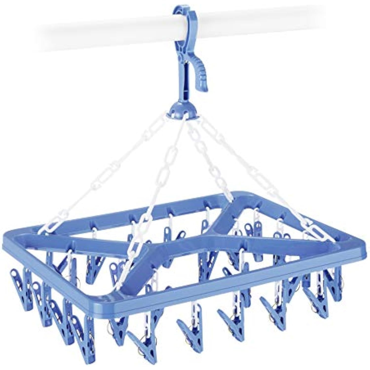 Clip and drip hanger - hanging drying rack - 26 clips,blue | eBay