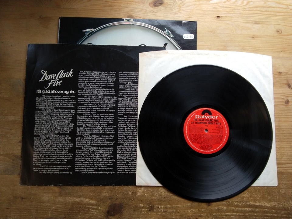 Dave Clark Five 25 Thumping Great Hits VG Vinyl LP Record Album POLTV7 ...