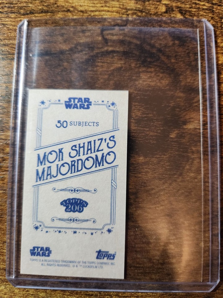 2022 Topps Star Wars 206 Wave 3 Mok Shaiz's Majordomo #49 | eBay