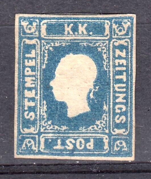 Austria newspaper 1858 type 1 blue, forgery | eBay