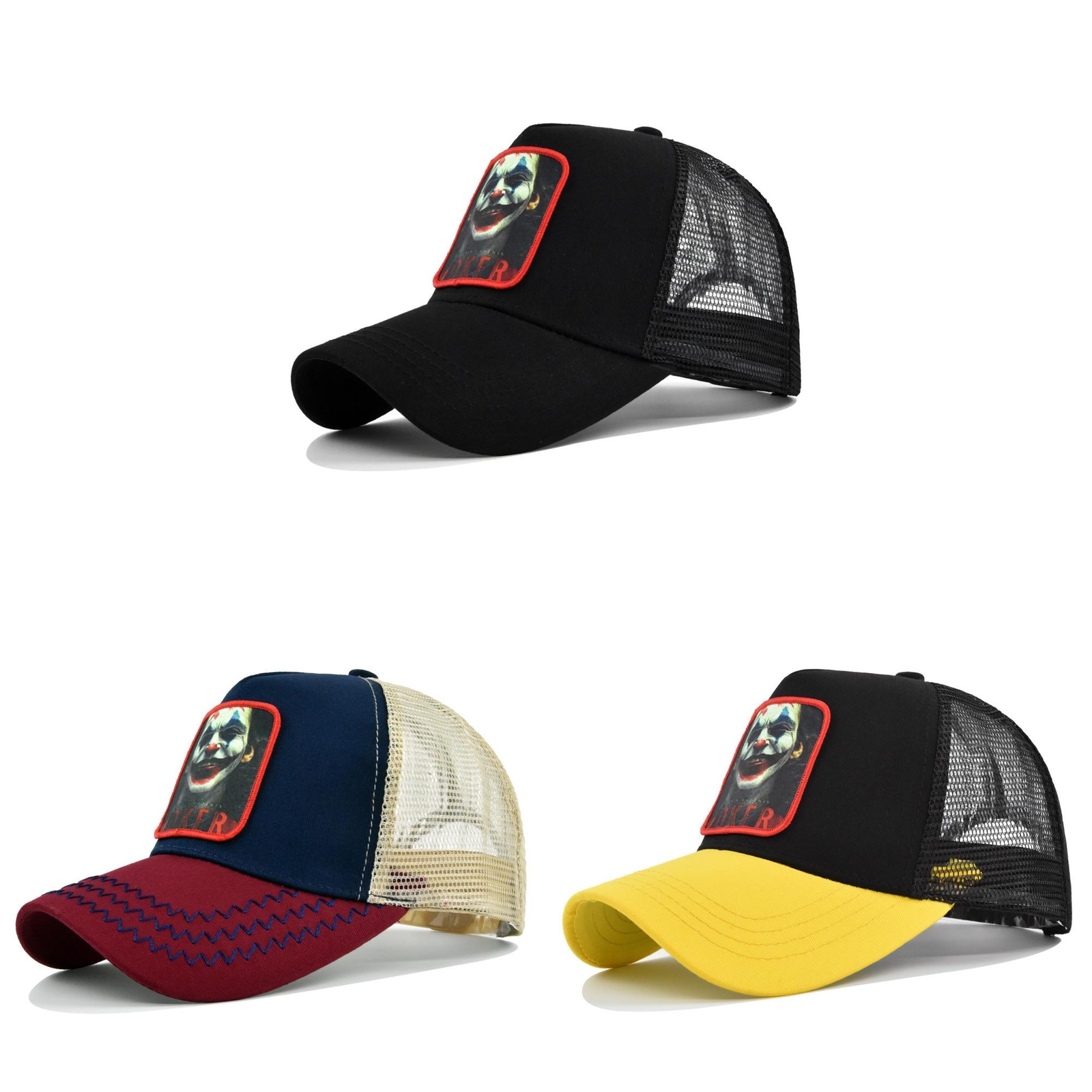 Unisex Cotton Baseball Cap With Distinctive Clown Print Embroidery ...