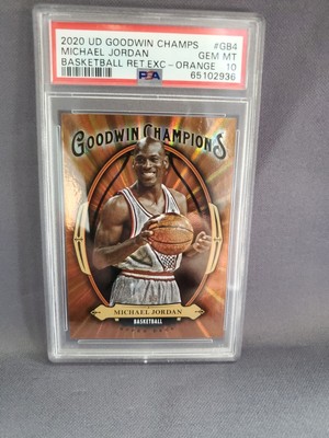Michael Jordan 2020 Goodwin Champions Orange 52/99 PSA 10 POP 6 Bulls 🐐 ...
