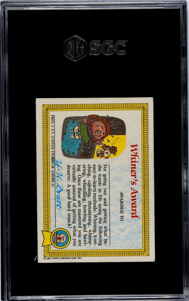 Chilly Milly 1986 Garbage Pail Kids UK Mini SGC 7 NM #32B Series 1 | eBay