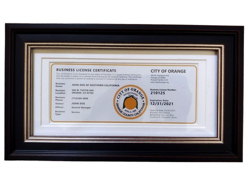 12x7 Business Licence Certificate Frame with Mat Hang or Tabletop | eBay
