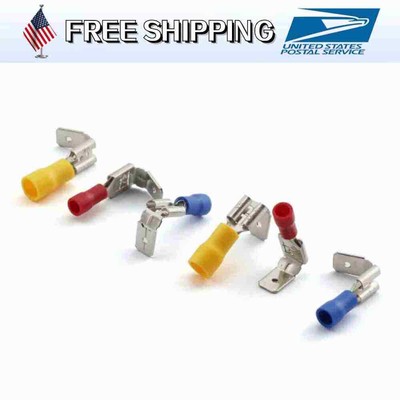 Piggy Back Insulated Spade Terminals 22-10AWG Wire Crimp Connectors US ...