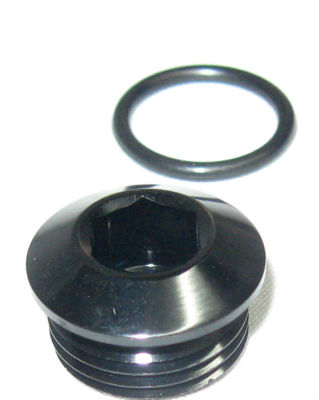 08 an slim line lightweight orb o ring boss port plug show polished ...
