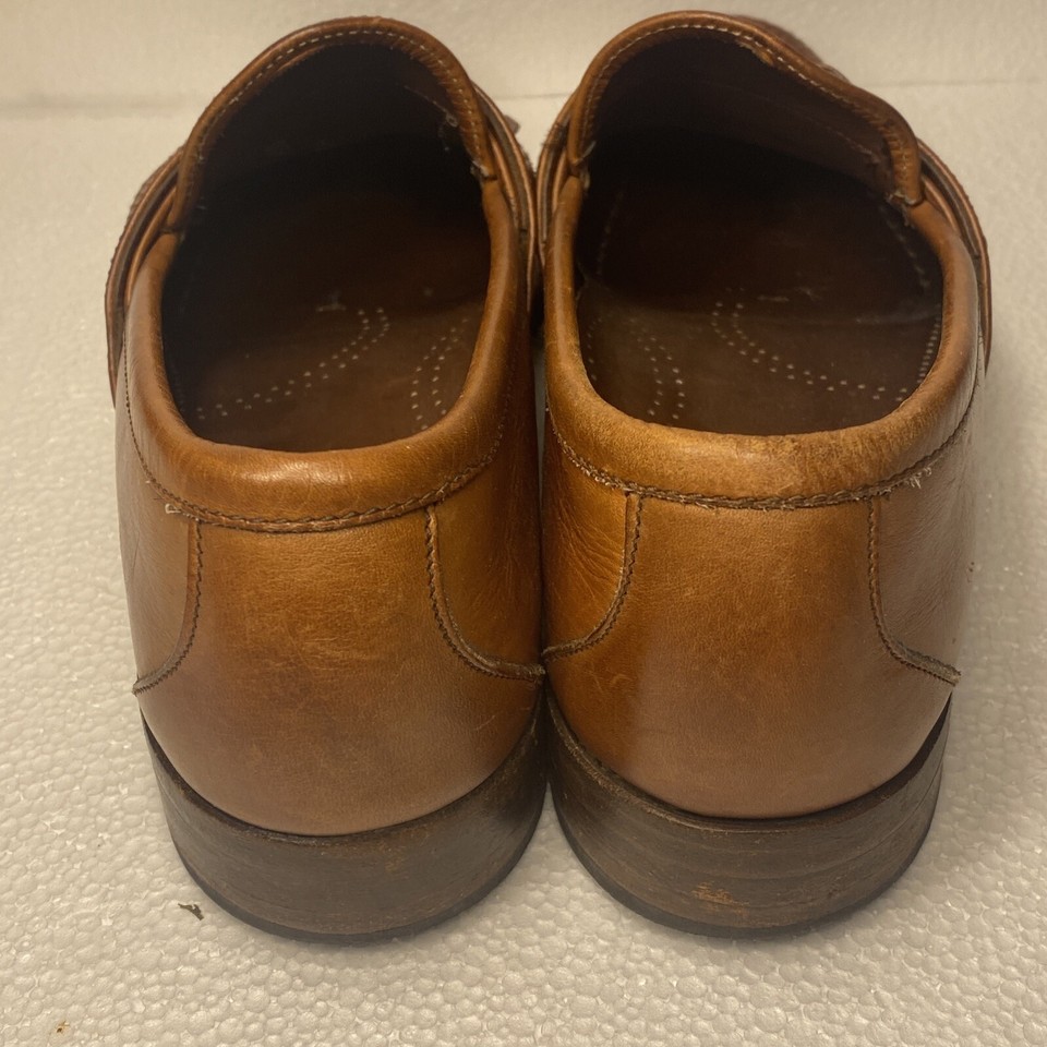 Allen Edmonds Maxfield Mens Size 9D Brown leather Slip On Tassel ...