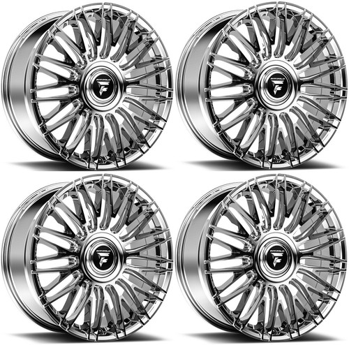 FIT LINCOLN NAVIGATOR 24 BLACK WHEELS RIMS LIKE CHROME FLOATING CAP ...