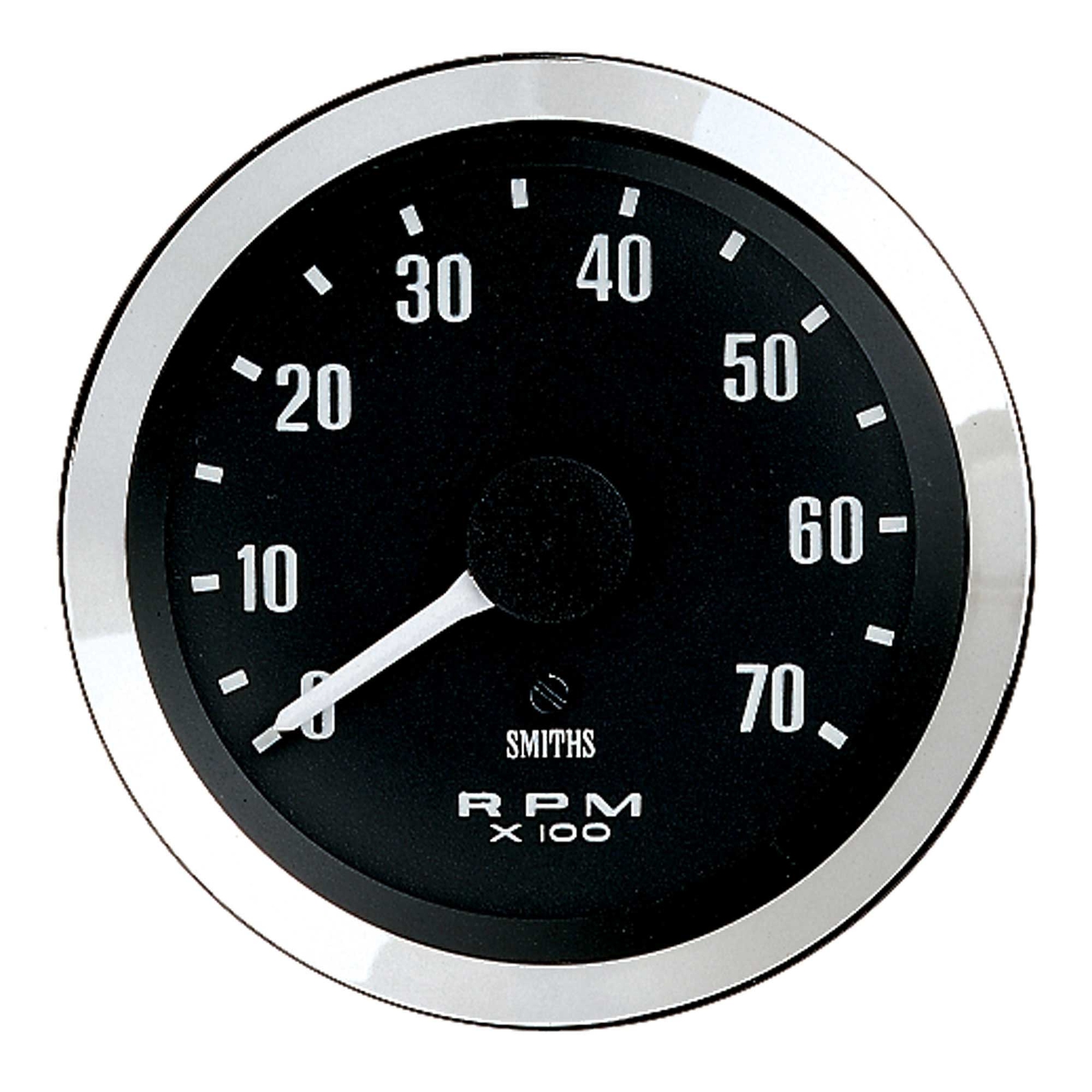 Smiths Classic Tachometer, 100mm Diameter – Black Face/Chrome Bezel – 8 ...