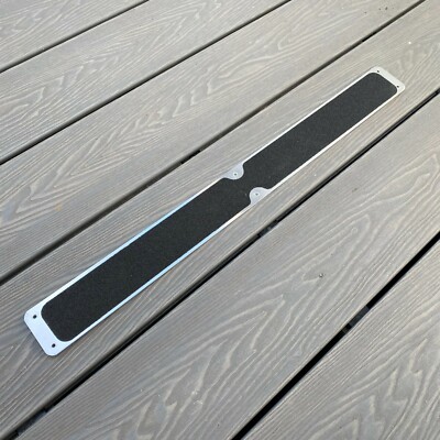 Aluminium Decking Steps Anti Slip Grip Plates 635mm x 63mm UK MADE 3x ...
