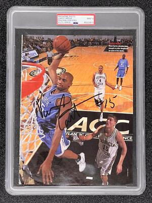 Vince Carter signed 8x10 photo PSA/DNA Encapsulated AUTO MINT 9 Toronto ...