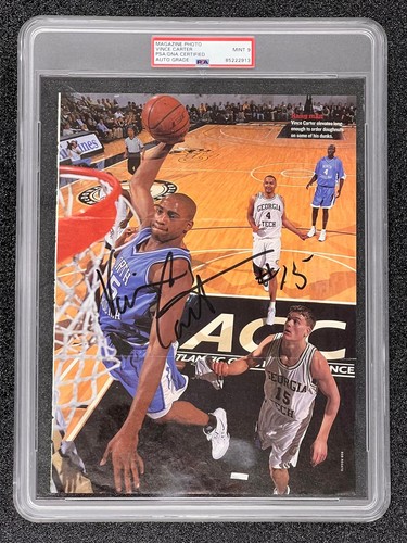 Vince Carter signed 8x10 photo PSA/DNA Encapsulated AUTO MINT 9 Toronto ...