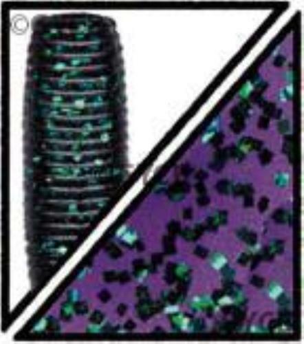 Yamamoto 9l-05-213 Senko Worm 6" 5pk Junebug Purple With Emerald for ...