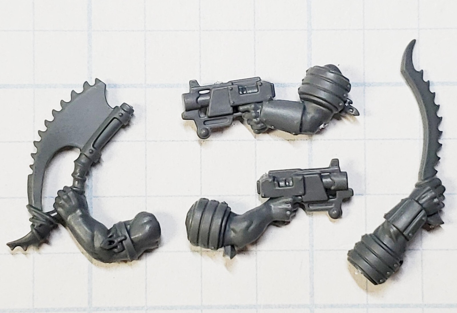 Warhammer 40k Necromunda Bits Corpse Grinder Cult Gang Initiate Weapons ...