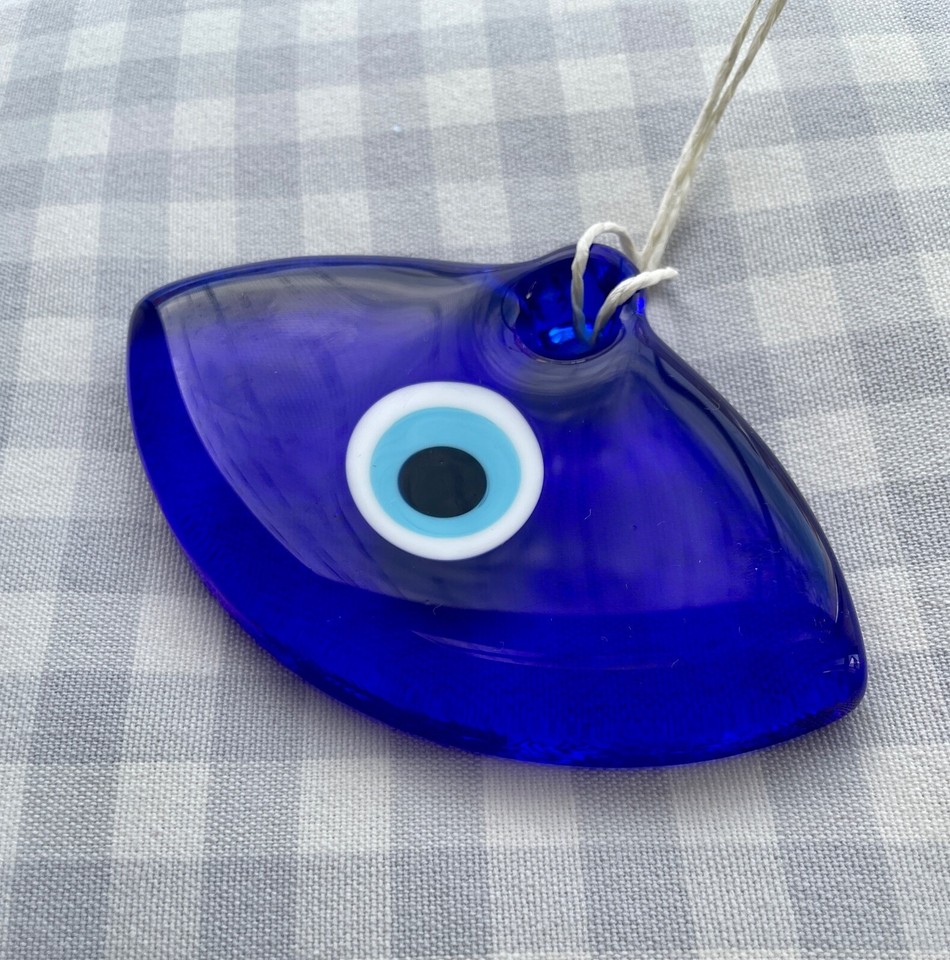 Turkish Glass Evil Eye, Handmade Wall Hanging Decor, Housewarming-New ...