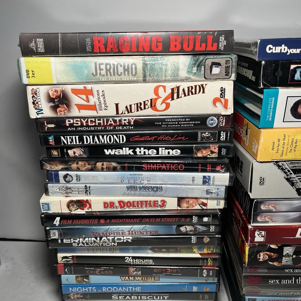 Lot of 40 Assorted Movies Tv Shows DVD Drama Action Comedy Thriller ...