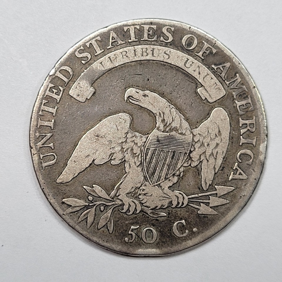 1808 Capped Bust Half Dollar 50c Lovely Circcam Patina Circulated US ...