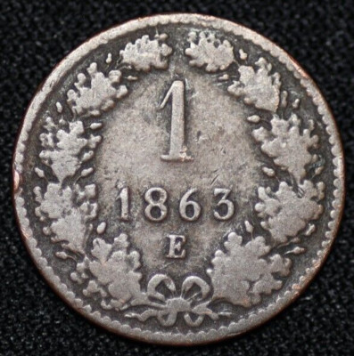 AUSTRIA ~ 1863 E ~ Kreuzer ~ KEY DATE ~ Quality World Coin ☘️ RARE-#17 ...