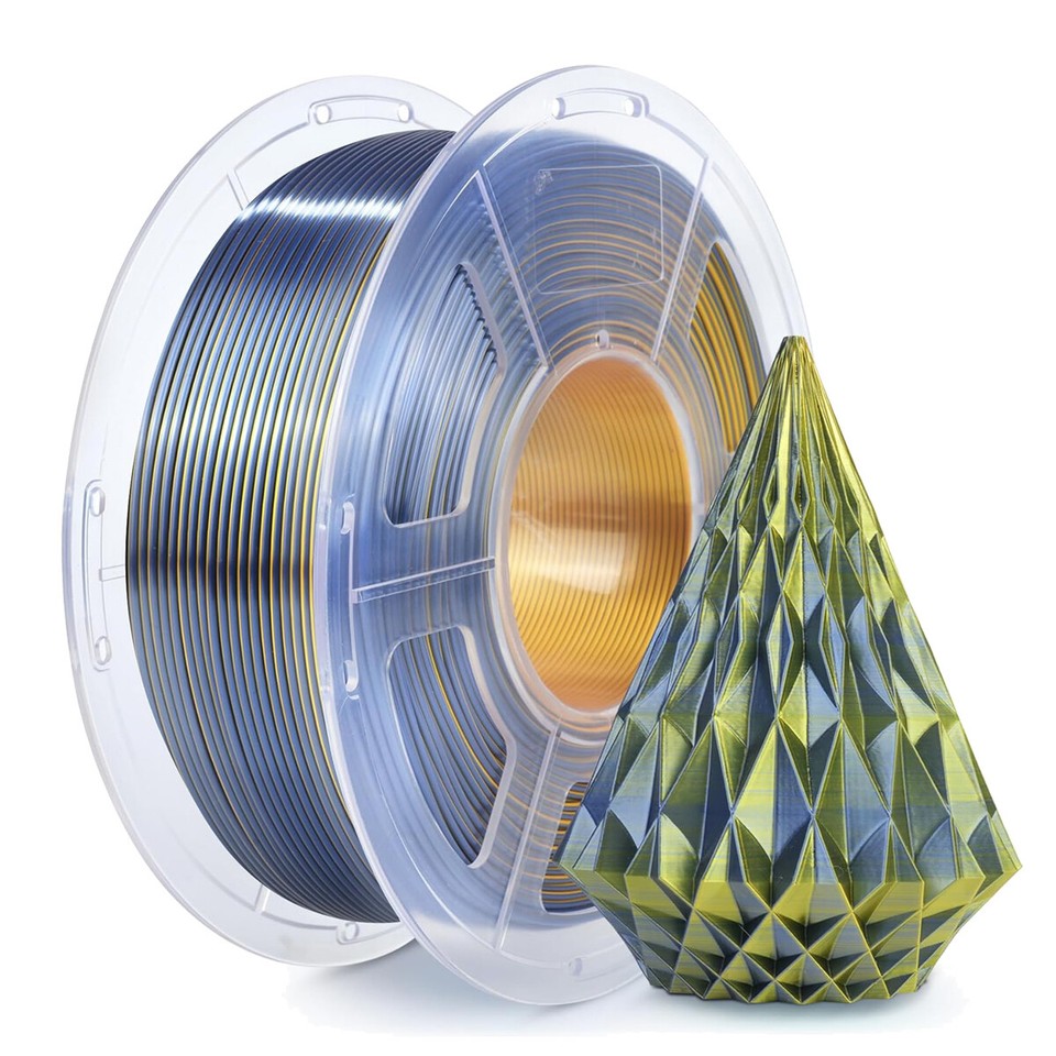 JAYO PLA+ SILK 3D Printer Filament 1.75mm 1.1KG Dual-Color Triple/Quad ...
