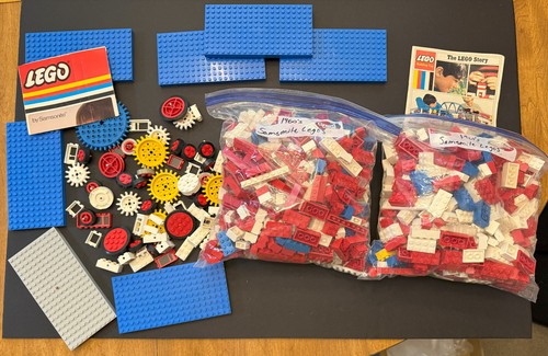 Samsonite Lego Lot 1960s Bulk 5 lbs Instructions over 900 pcs ...