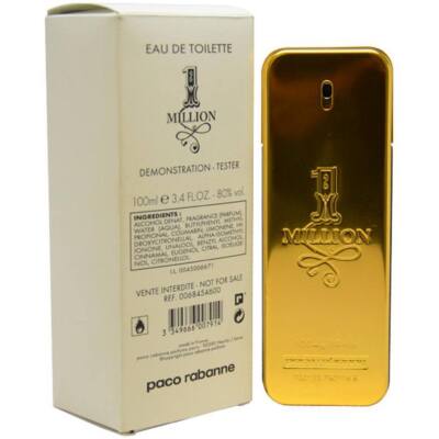 Paco Rabanne Men's 1 Million EDT 3.4 oz (Tester) Fragrances ...