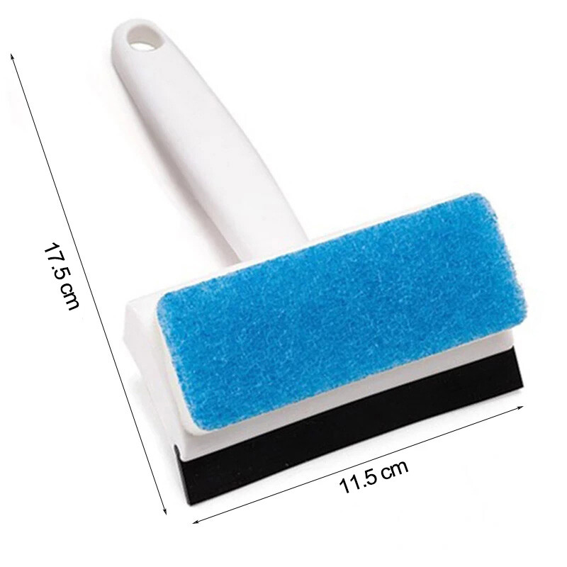 Multifunctional glass window wiper cleaner with removable sponge brush ...